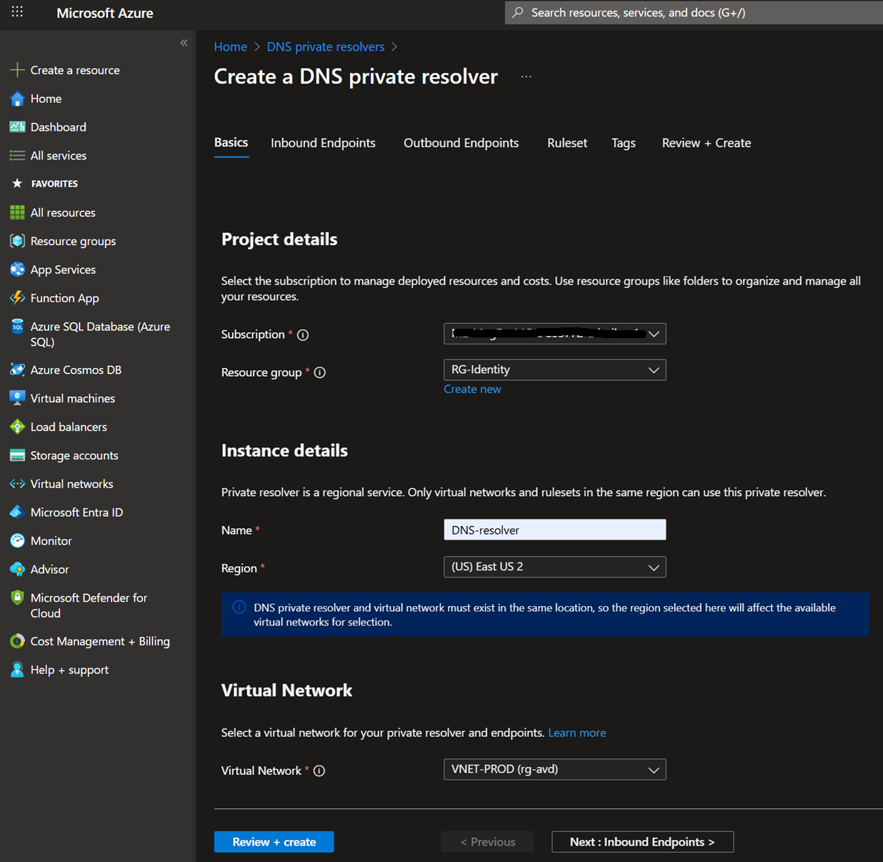 Terminalworks Blog | Configuring Azure DNS Private Resolver to resolve ...
